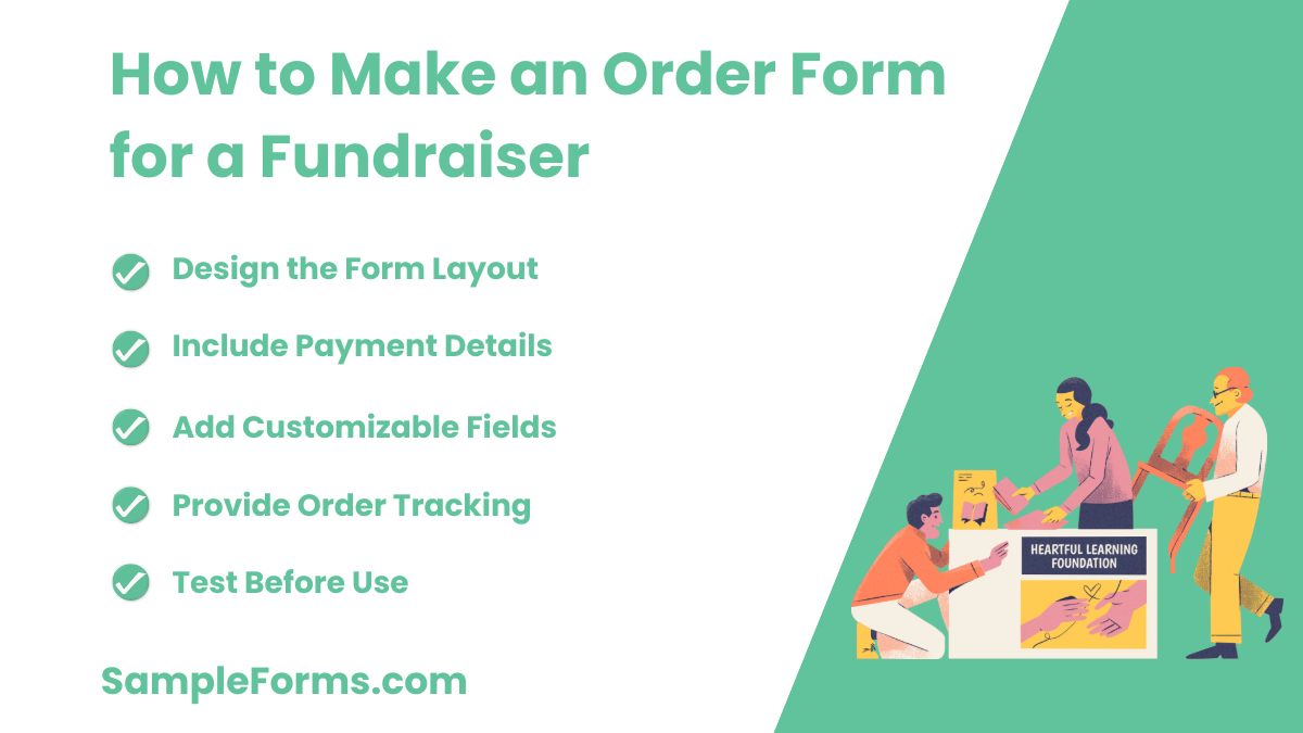 FREE 14+ Fundraiser Order Form Samples, PDF, MS Word, Google Docs, Excel