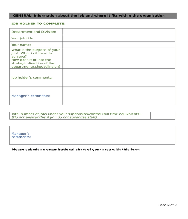 FREE 9+ Job Analysis Form Samples, PDF, MS Word, Google Docs, Excel