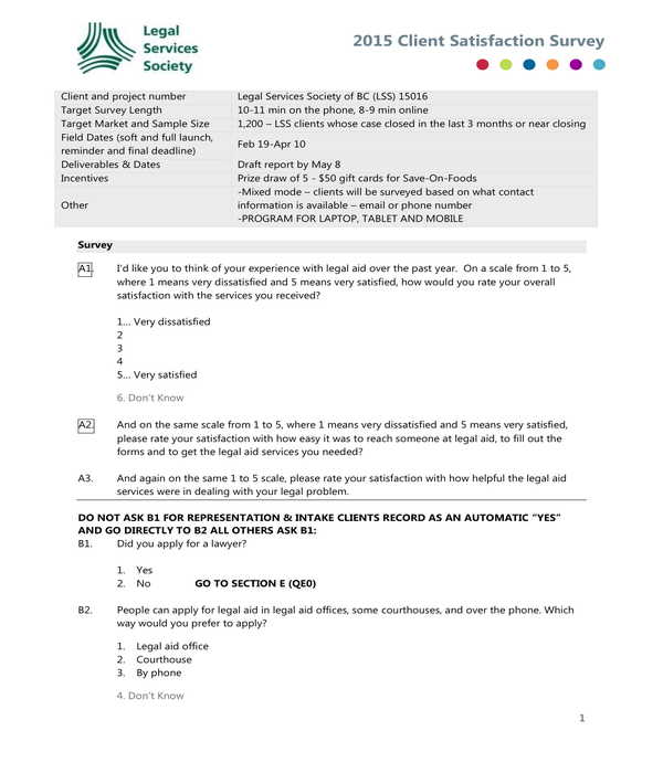 FREE 9+ Client Survey Forms in PDF | MS Word