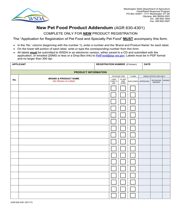 FREE 12+ Pet Addendum Form Samples, PDF, MS Word, Google Docs