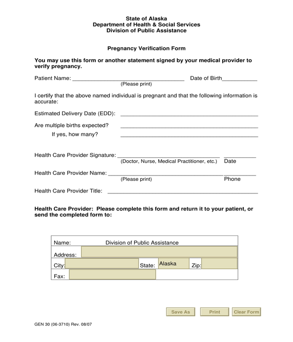 FREE 12+ Proof of Pregnancy Form Samples, PDF, MS WOrd, Google Docs