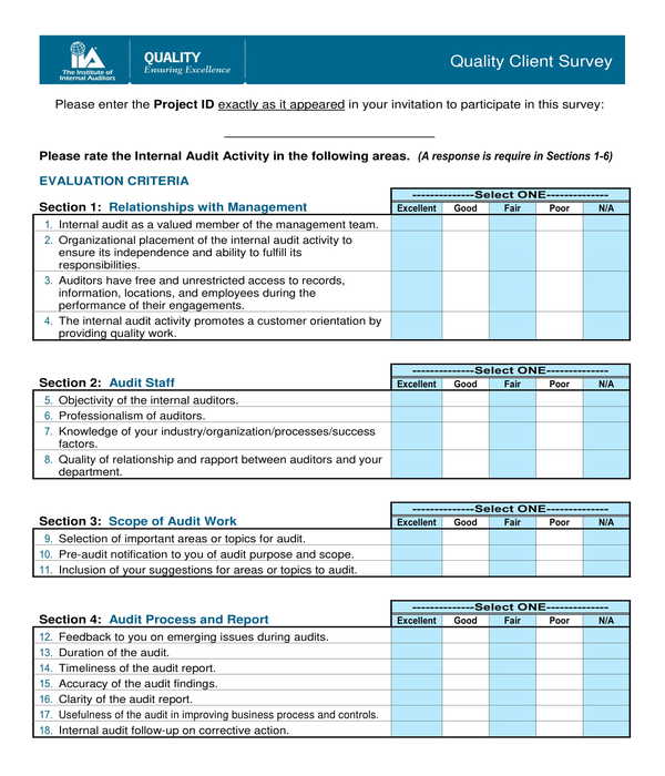 FREE 9+ Client Survey Forms in PDF | MS Word