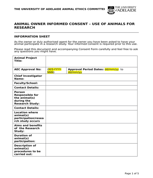 FREE 12+ Research Informed Consent Form Samples, PDF, MS Word, Google Docs