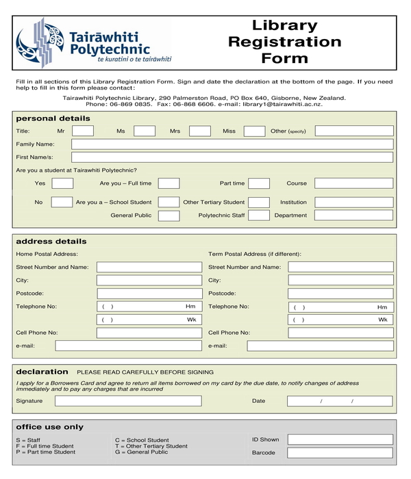 Registration Form
