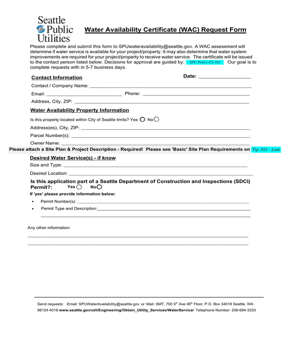 FREE 12+ Availability Forms in PDF | MS Word | Excel