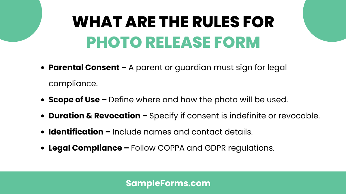 FREE 14+ Minor Photo Release Form Samples, PDF, MS Word, Google Docs