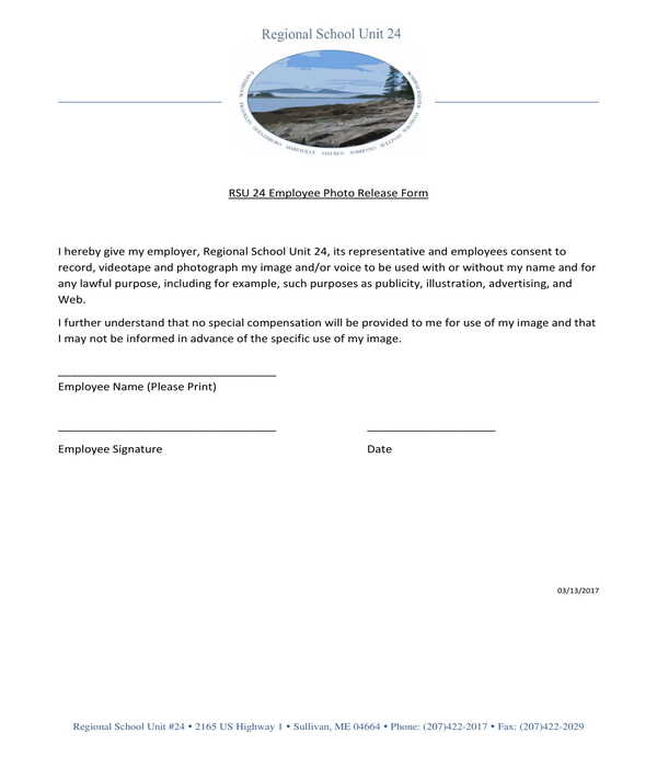 FREE 5+ Employee Photo Release Forms in PDF | MS Word