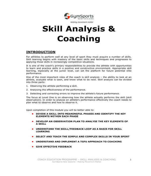 FREE 4+ Skills Analysis Forms in PDF | MS Word