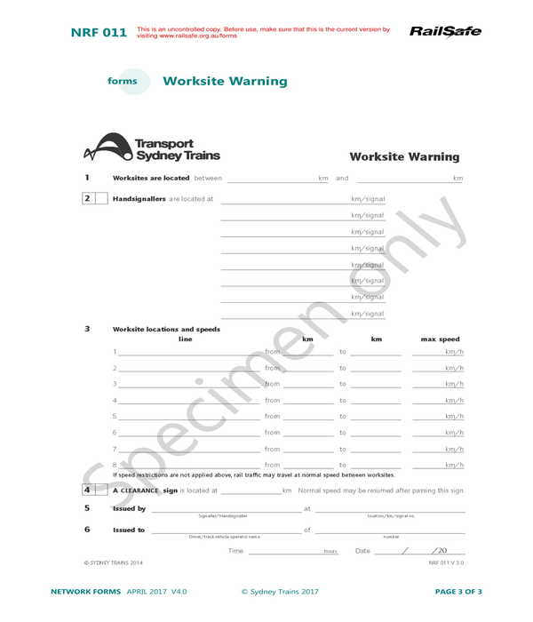 FREE 8+ Work Warning Forms in PDF | MS Word