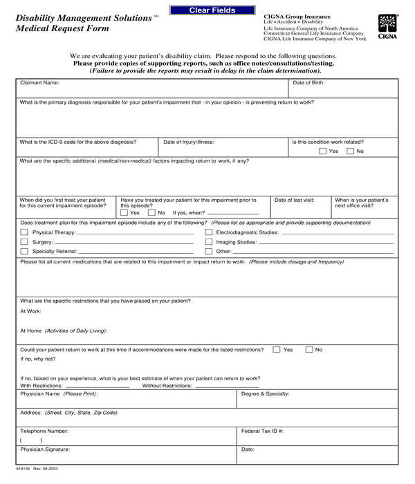 FREE 10+ Medical Request Forms in PDF | MS Word
