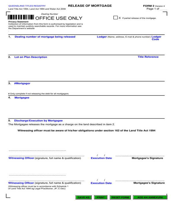 FREE 6+ Mortgage Release Forms in PDF | MS Word
