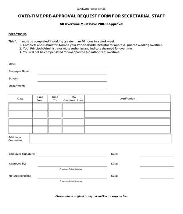 FREE 13+ Approval Request Forms in PDF | MS Word | Excel
