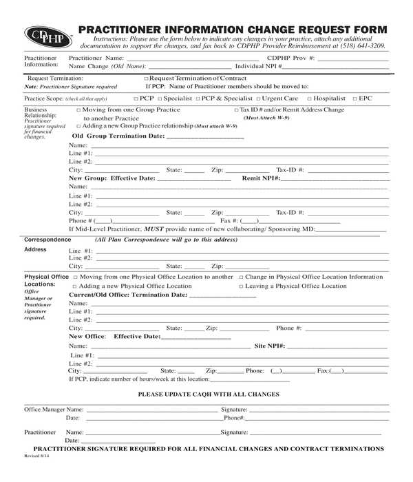 FREE 15+ Change Request Forms in PDF | MS Word | Excel