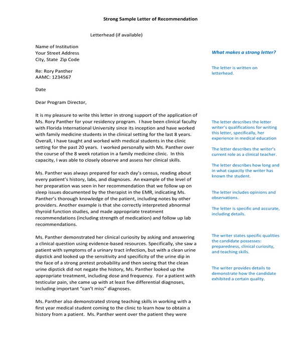 FREE 5+ Student Recommendation Letters in PDF | MS Word