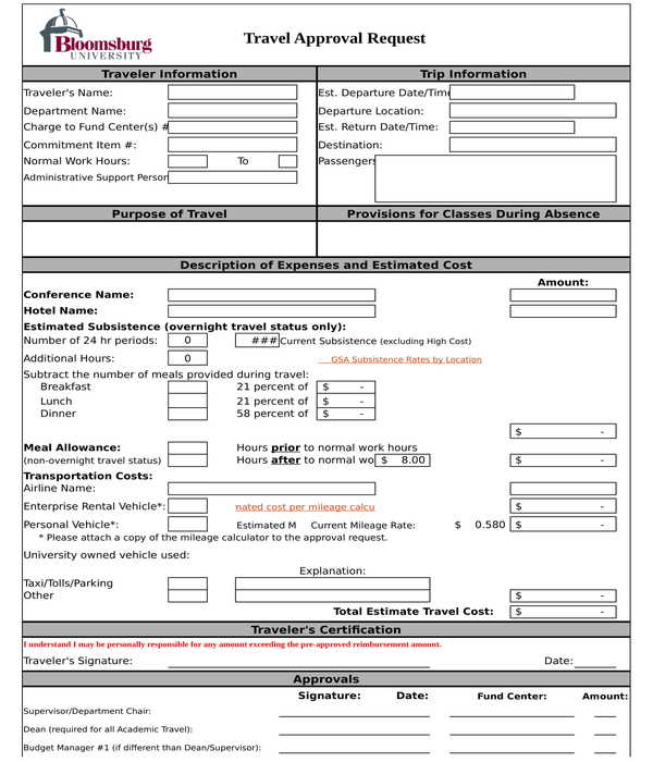 FREE 13+ Approval Request Forms in PDF | MS Word | Excel