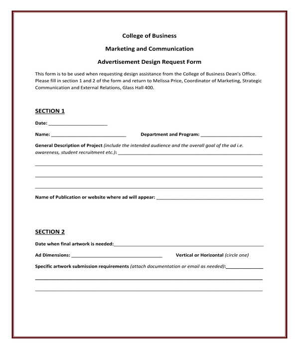 FREE 6+ Website Design Request Forms in PDF