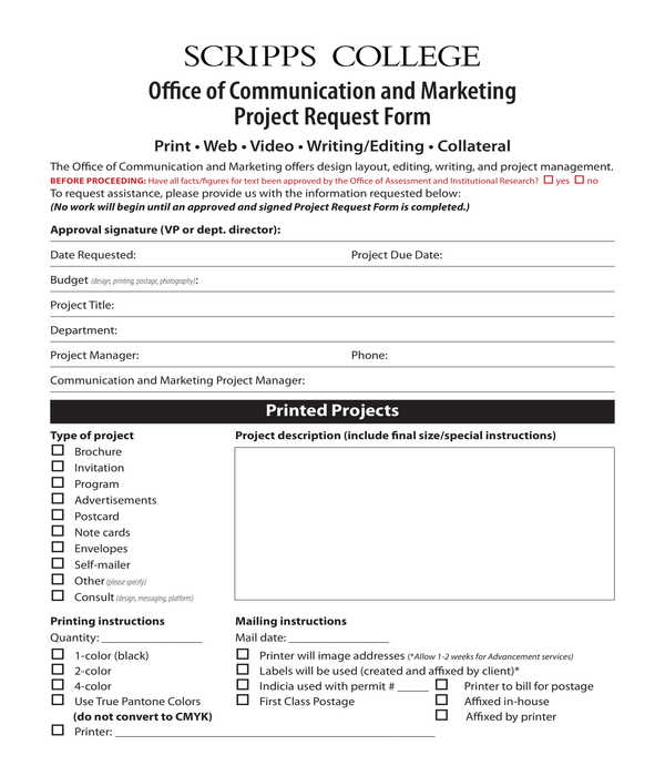 FREE 6+ Website Design Request Forms in PDF