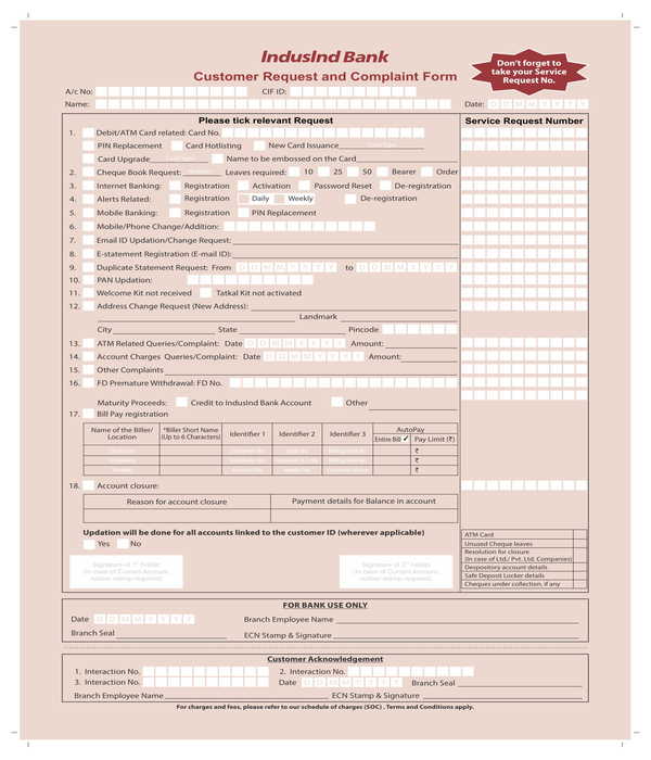 FREE 13+ Customer Request Forms in PDF | MS Word | Excel