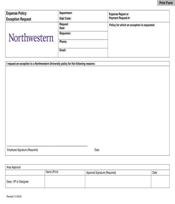 FREE 10+ Expense Request Forms in PDF | MS Word | Excel