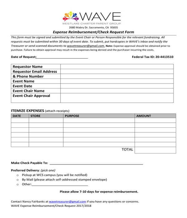 FREE 10+ Expense Request Forms in PDF | MS Word | Excel