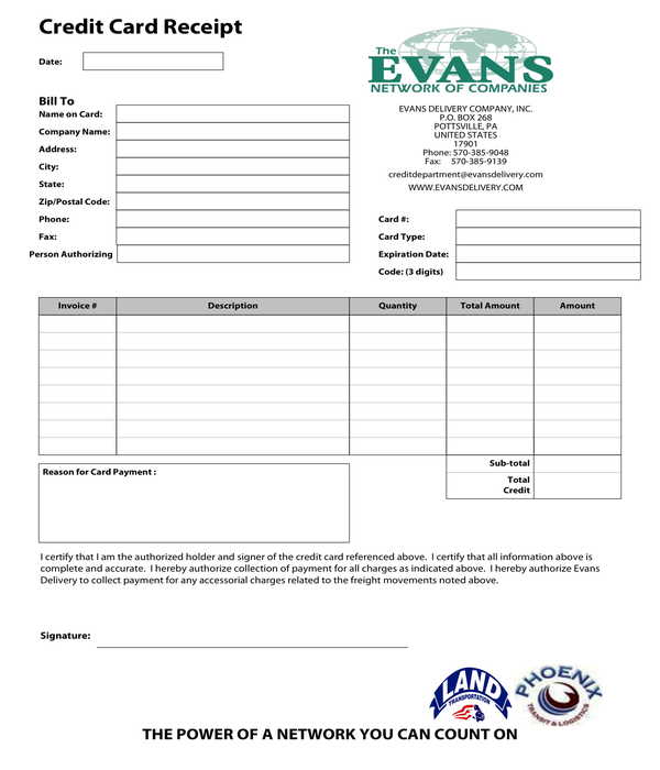 FREE 8+ Business Receipt Forms in PDF | MS Word | Excel