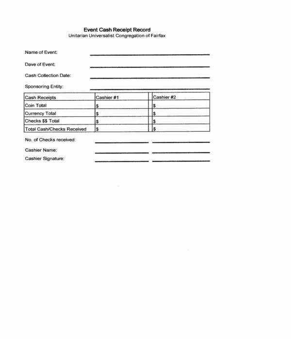 FREE 9+ Event Receipt Forms in PDF