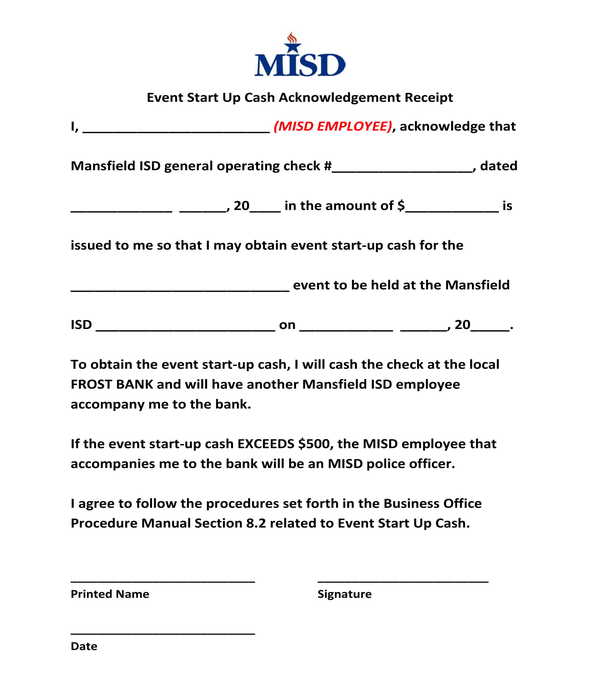 FREE 9+ Event Receipt Forms in PDF