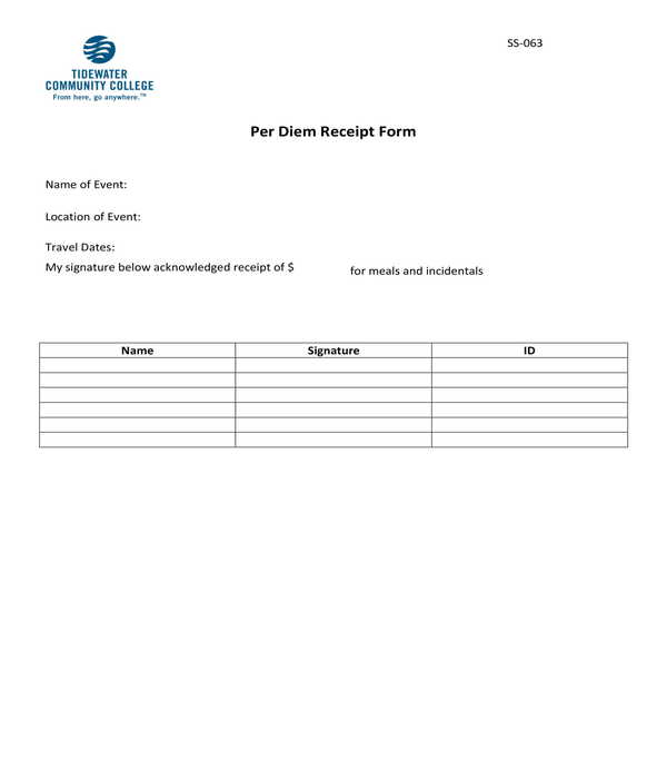FREE 12+ School Receipt Form Samples, PDF, MS Word, Google Docs