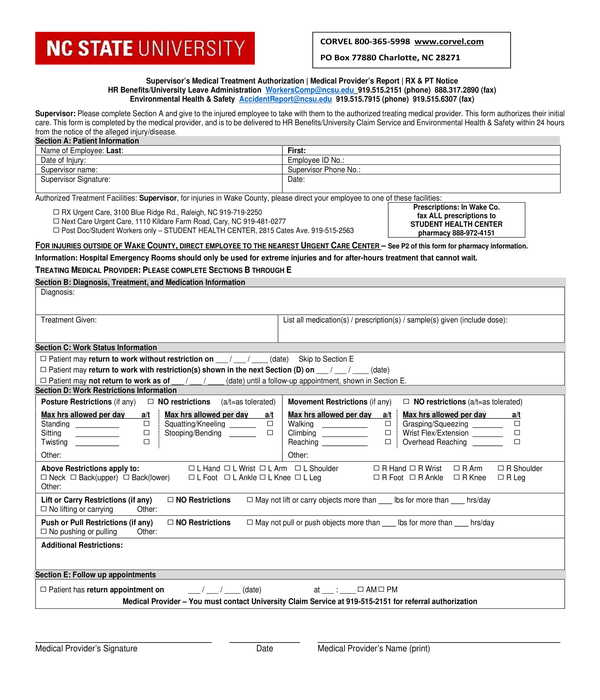 FREE 8+ Medical Treatment Authorization Forms in PDF | MS Word | Excel