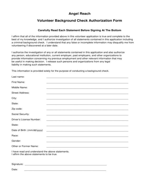 FREE 10+ Background Check Authorization Forms in PDF | MS Word