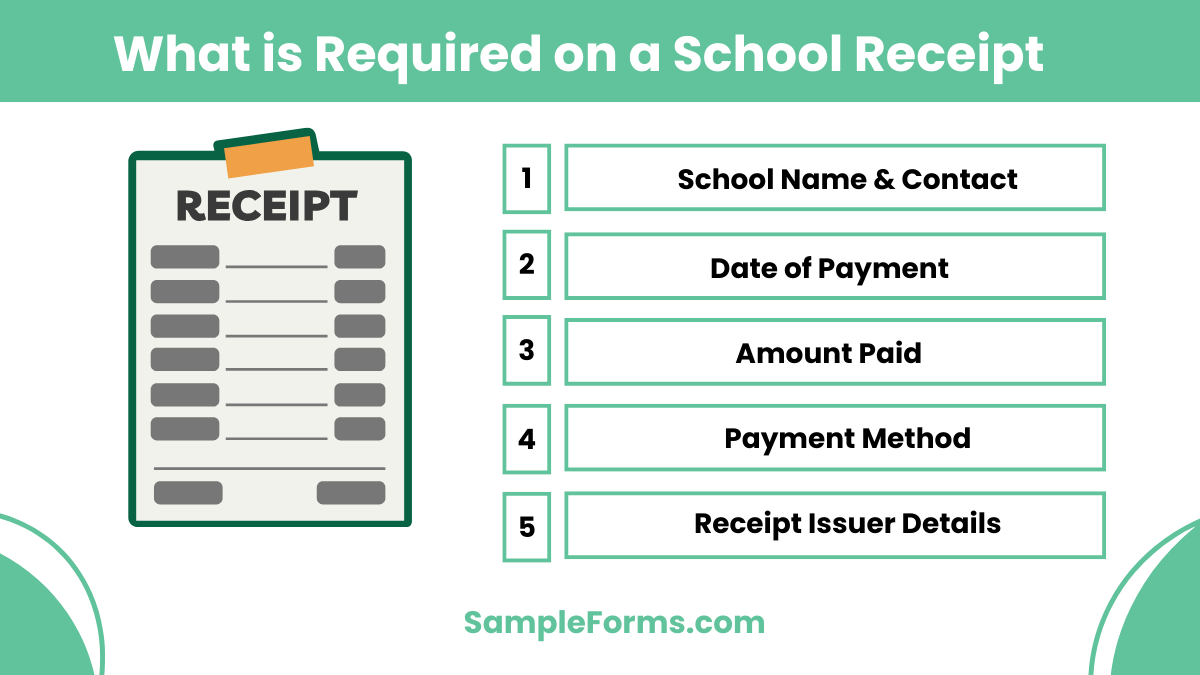 FREE 12+ School Receipt Form Samples, PDF, MS Word, Google Docs
