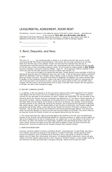 FREE 6+ Joint Lease Agreements in PDF | MS Word