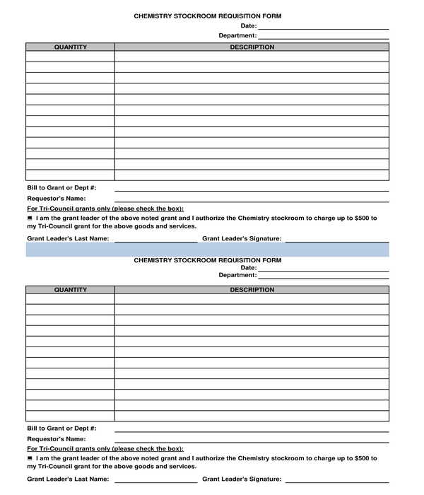 FREE 5+ Stockroom Requisition Forms in PDF | MS Word | Excel