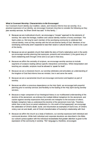 FREE 4+ Covenant Forms in PDF | MS Word