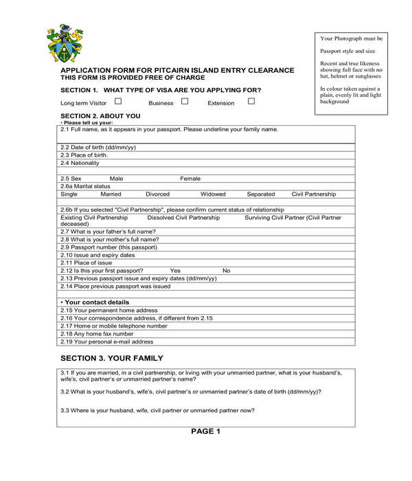 FREE 8+ Clearance Application Forms in PDF | MS Word
