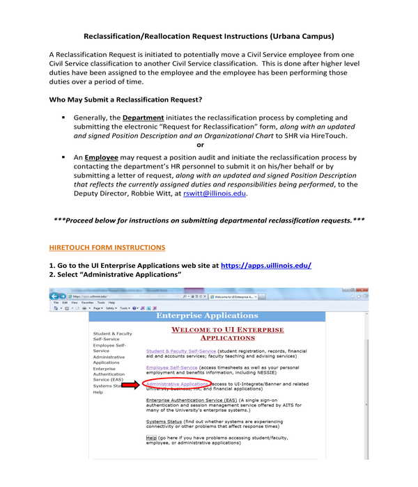 FREE 5+ HR Reclassification Application Forms in PDF | MS Word