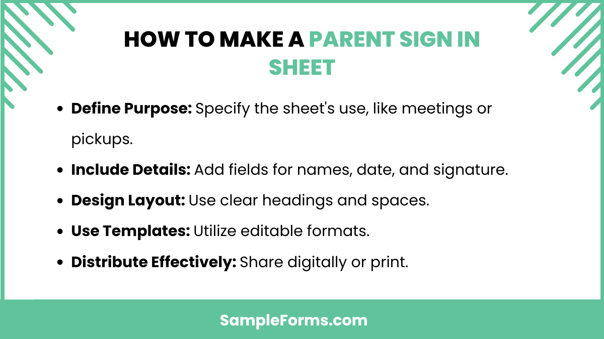 FREE 12+ Parent Sign In Sheet Samples, PDF, MS Word, Google Docs, Excel