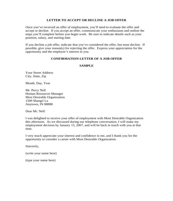 FREE 9+ Employment Rejection Letter Samples, PDF, MS Word, Google Docs