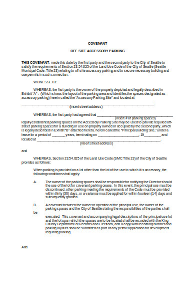 FREE 4+ Covenant Forms in PDF | MS Word