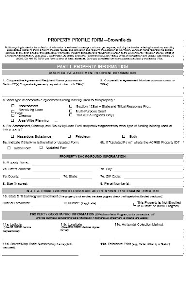 FREE 10+ Property Information Forms in PDF | MS Word | Excel