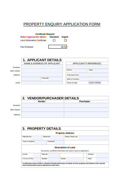 FREE 7+ Property Enquiry Forms in PDF | MS Word