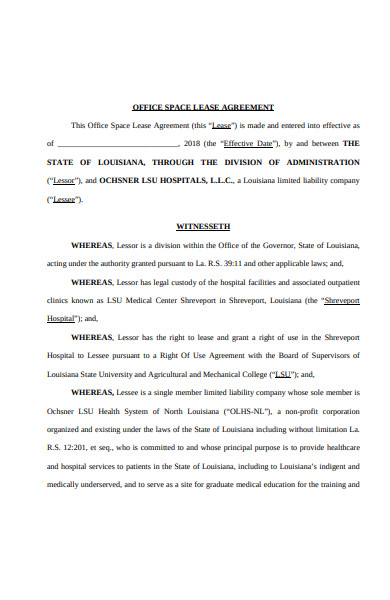 FREE 7+ Office Lease Agreement Forms in PDF | MS Word