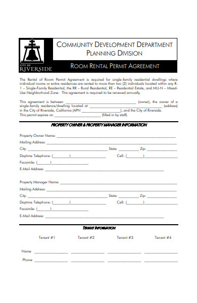 FREE 5+ Rent a Room Agreement Forms in PDF | MS Word