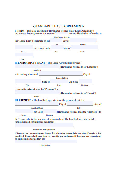 FREE 6+ Joint Lease Agreements in PDF | MS Word