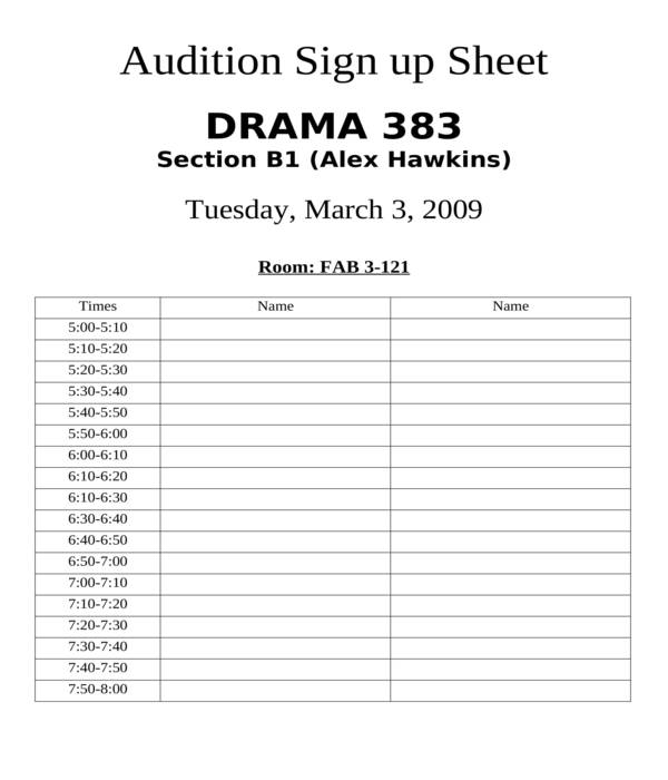 FREE 19+ Sign In - Sign Up Sheet Samples, PDF, MS Word, Google Docs, Excel