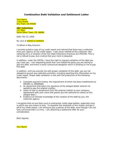 FREE 6 Debt Validation Letters In PDF MS Word