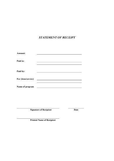 FREE 9+ Spa Receipt Forms in PDF