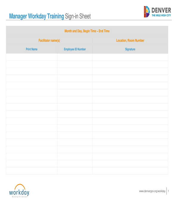 FREE 15+ Employee Sign-In Sheet Samples, PDF, MS Word, Google Docs, Excel