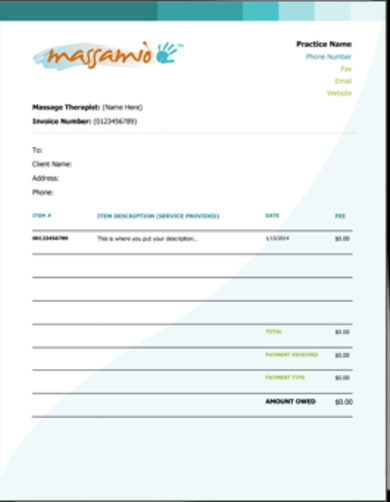 FREE 9+ Spa Receipt Forms in PDF