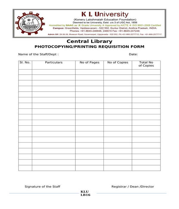 FREE 13+ Requisition Slip Form Samples, PDF, MS Word, Google Docs